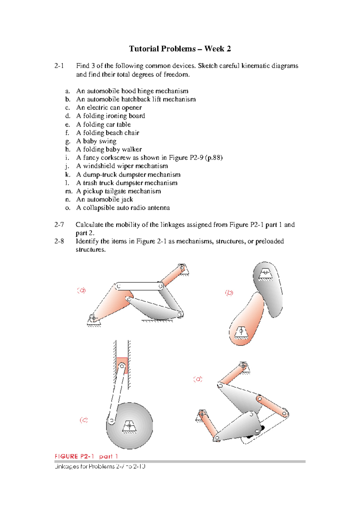 Tutorial work - week 2-6, with solutions - Tutorial Problems Week 2 Find 3 of the following ...