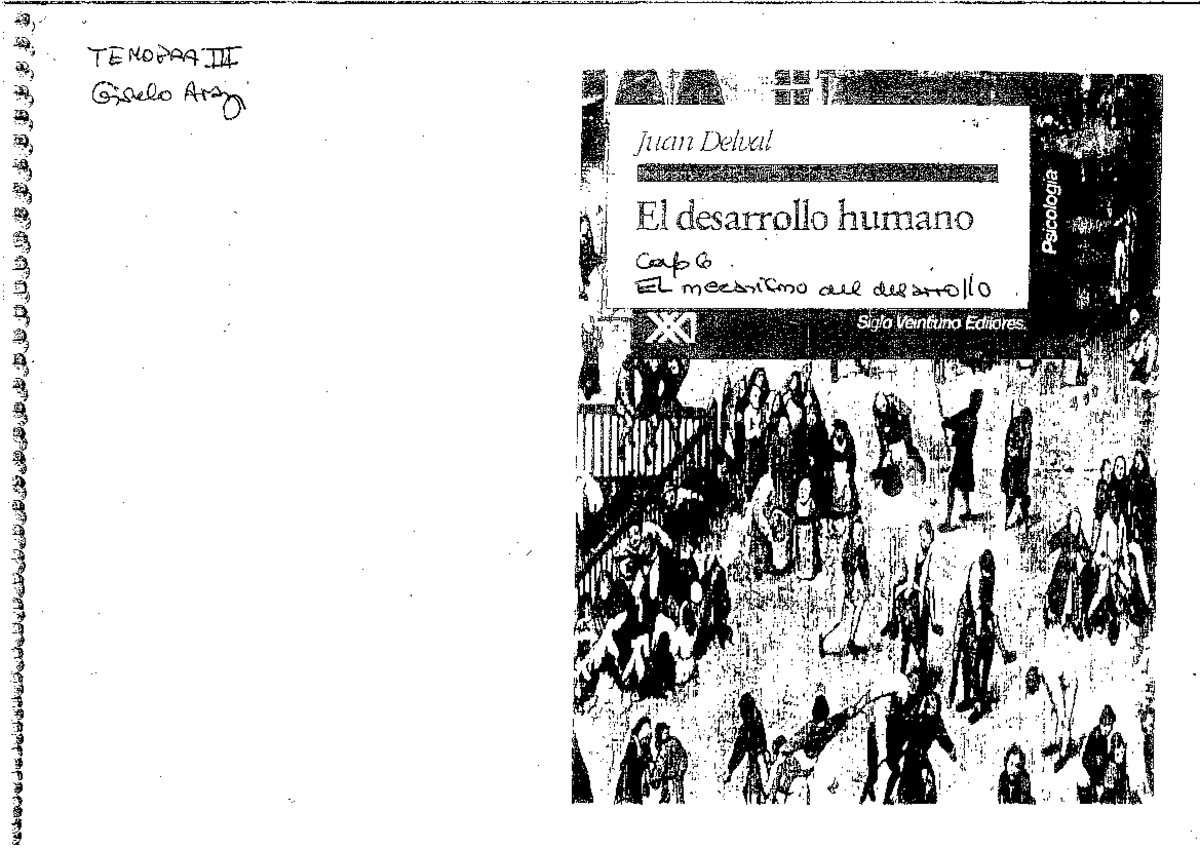 PSICOLOGÍA 6: El Mecanismo del Desarrollo Humano según Juan Delval ...