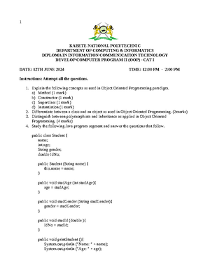 ICT Diploma KNEC Syllabus - DICT 5200: DIPLOMA IN INFORMATION COMMUNICATION TECHNOLOGY – KNEC ...