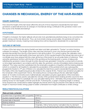 NSW Physics Module 5: Advanced Mechanics Study Guide for Year 12 - Studocu