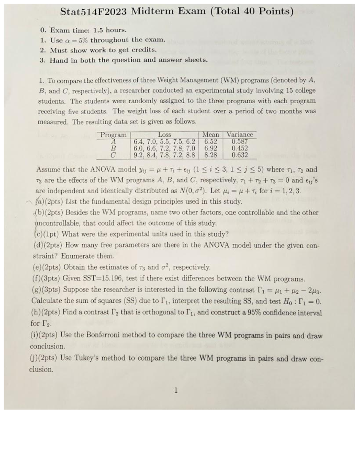 Fall 2023 Midterm Exam Study Guide - Studocu