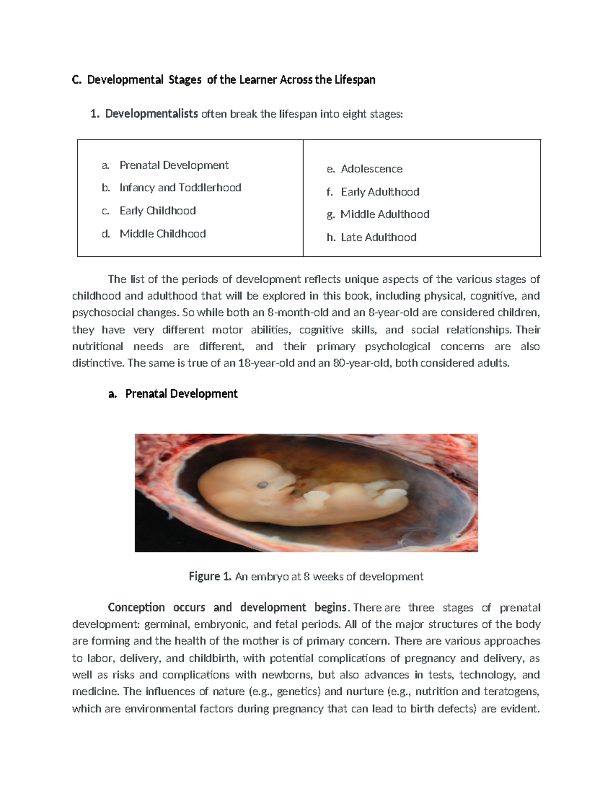 5. First 4 Developmental Stages of the Learner - C. Developmental ...