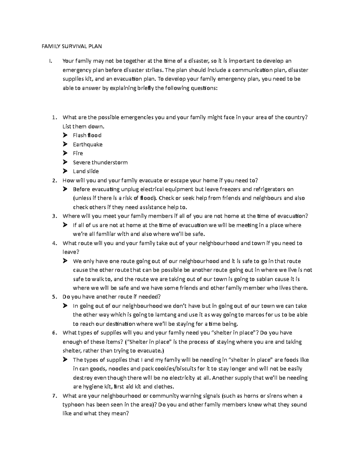 Family Emergency Escape Plan: A Comprehensive Guide - Studocu