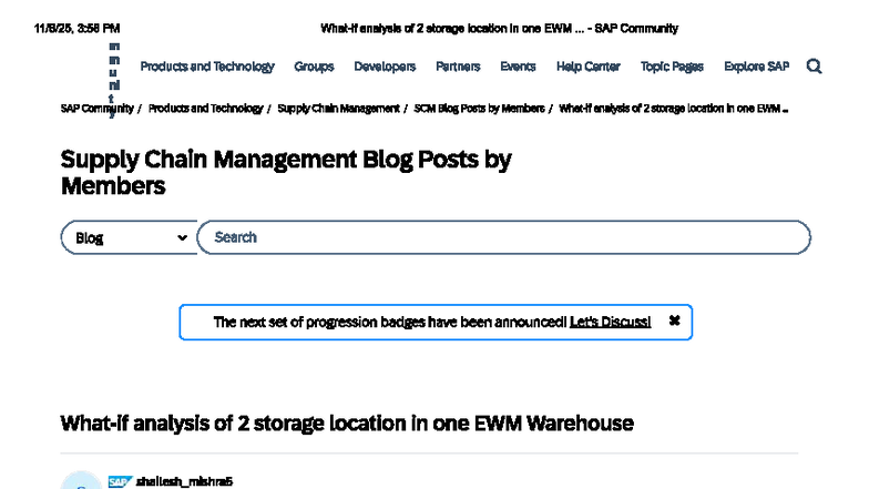 Analysis of 2 Storage Locations in EWM: SAP EWM Insights - Studocu