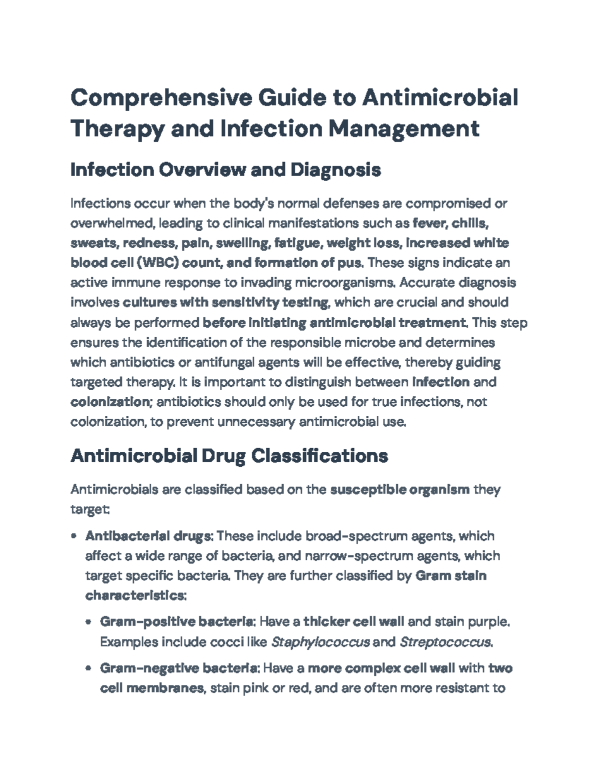 Comprehensive Guide to Antimicrobial Therapy: Infection Management ...