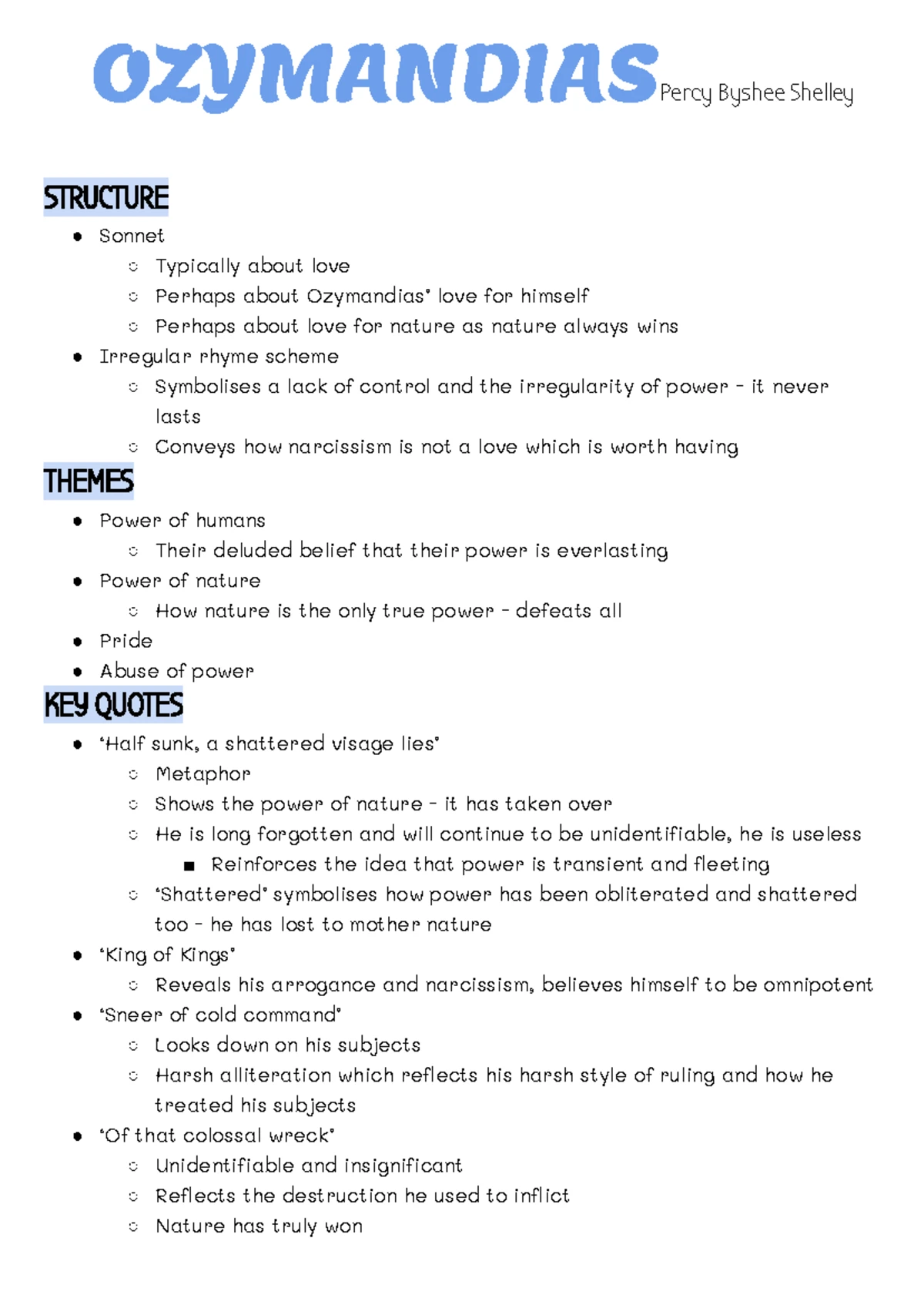 OCR GCSE English Literature Poetry Guide: Conflict Anthology Analysis ...