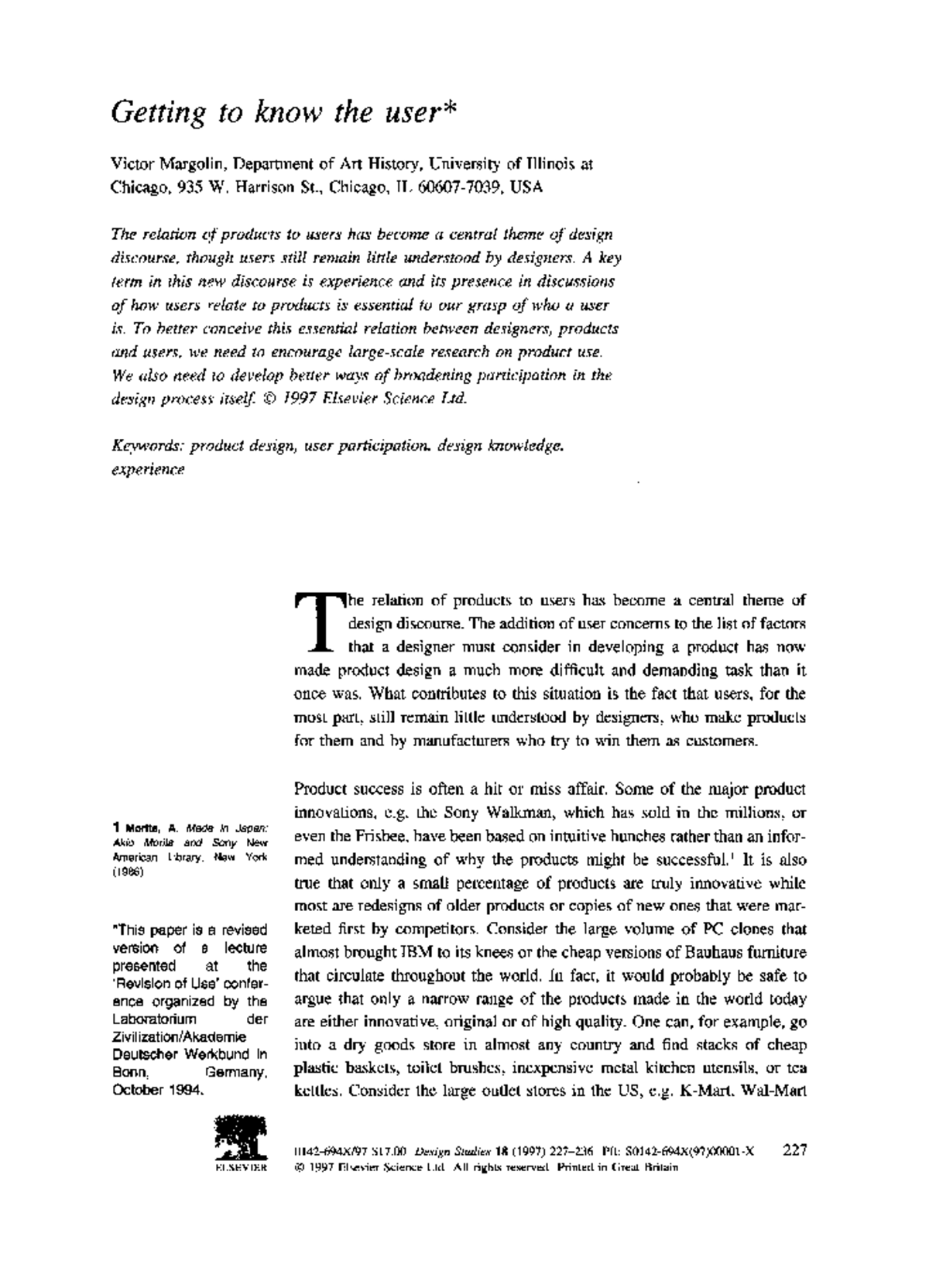 01 Leggere Margolin - Getting to know the user* Victor Margo]Lin ...
