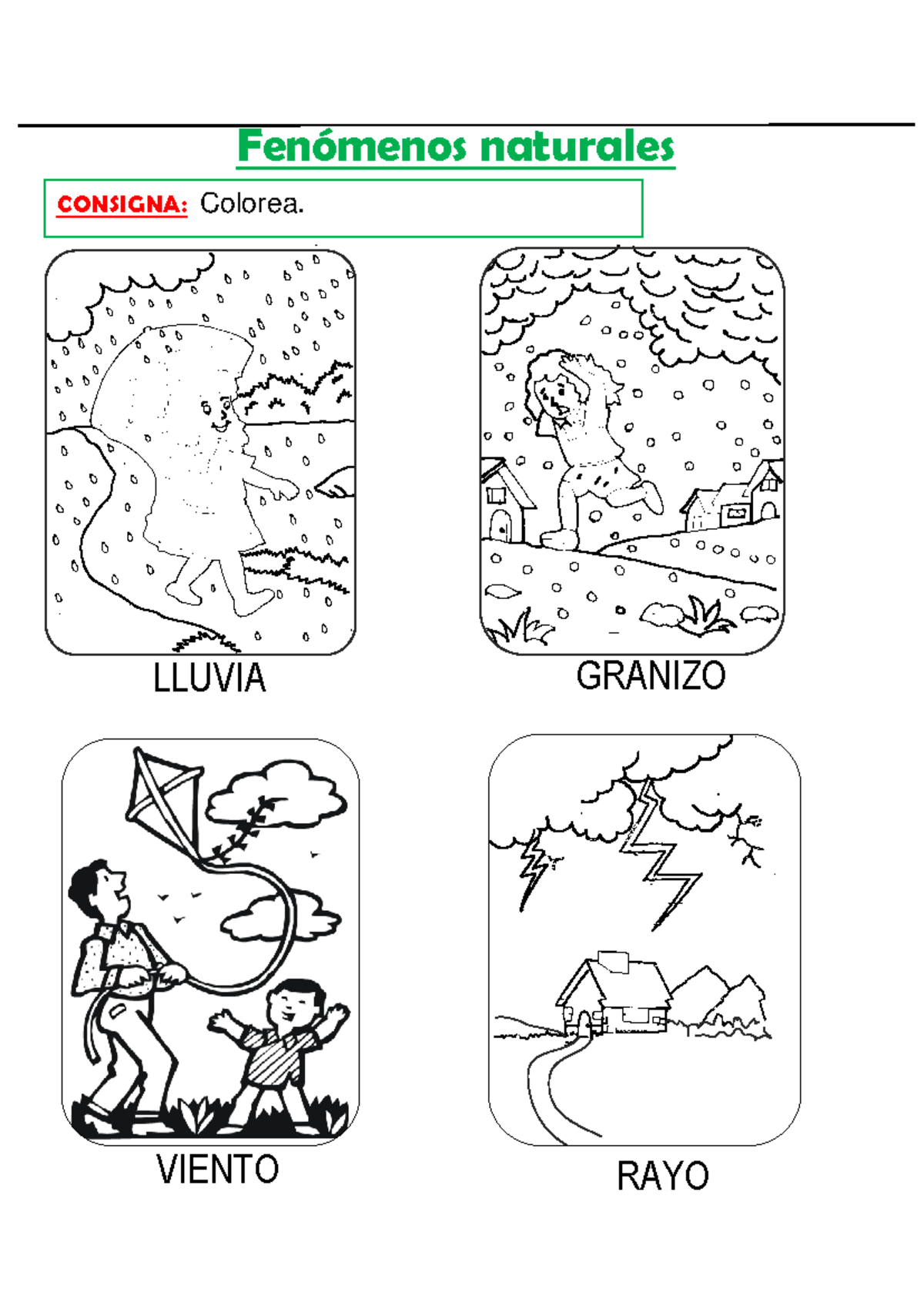 Fenómenos naturales - Ciencian tecnolotgia y ambiente - CONSIGNA ...