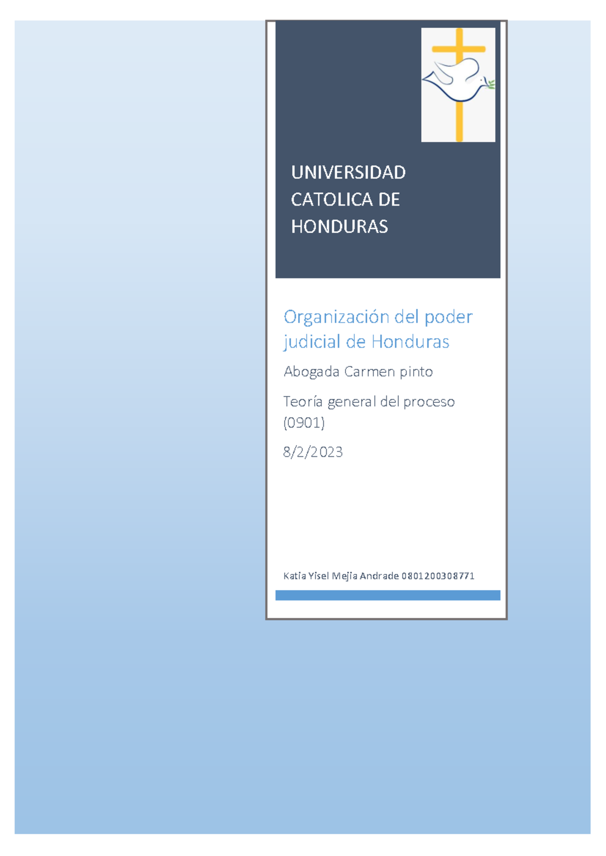 Organización del Poder Judicial de Honduras (Teoría General del Proceso ...