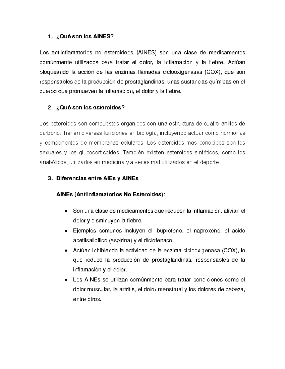 Aines y sus efectos secundarios - ¿Qué son los AINES? Los ...