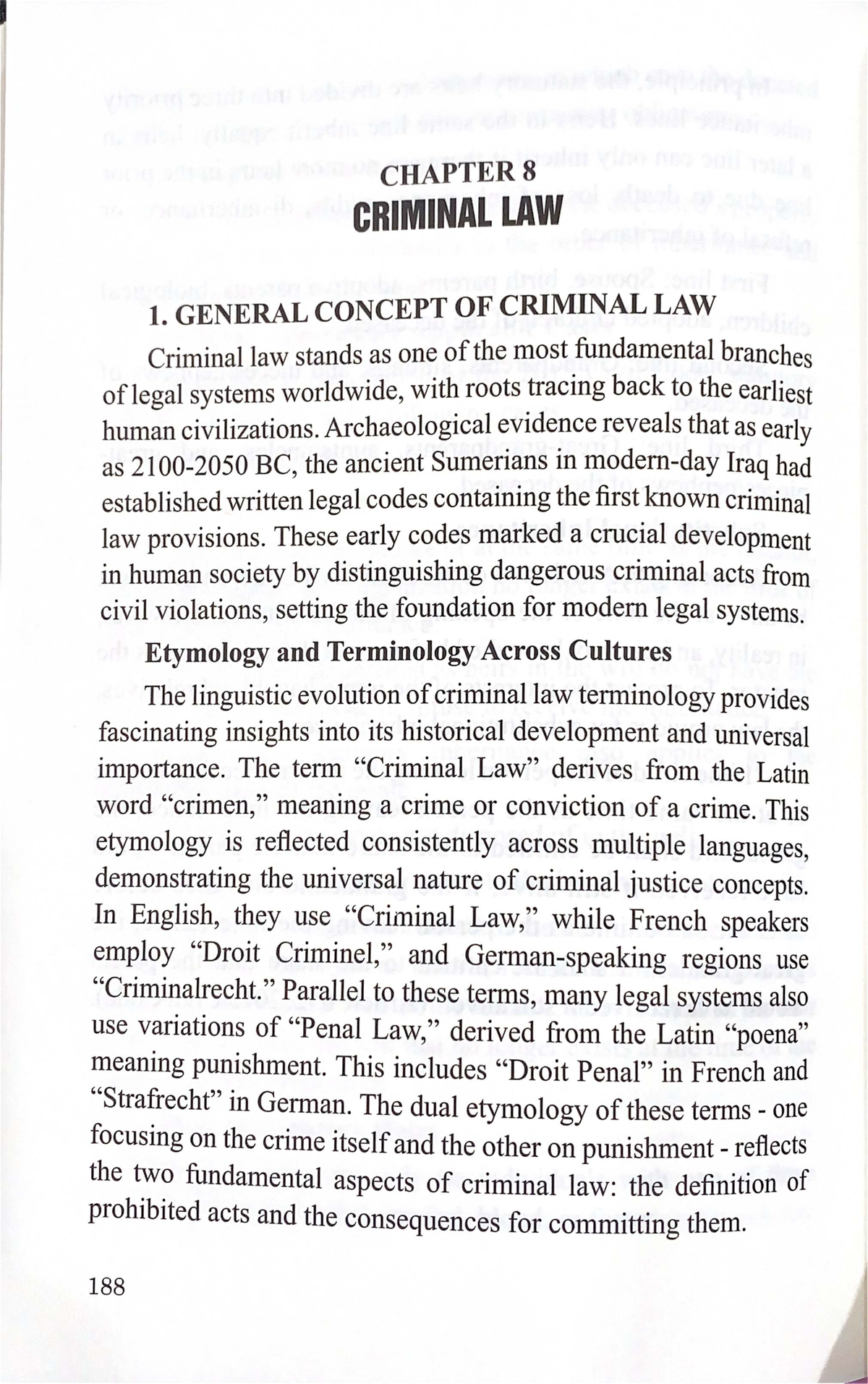 Gen Law 1 - Chapter 8: Overview of Criminal Law Concepts and Functions ...