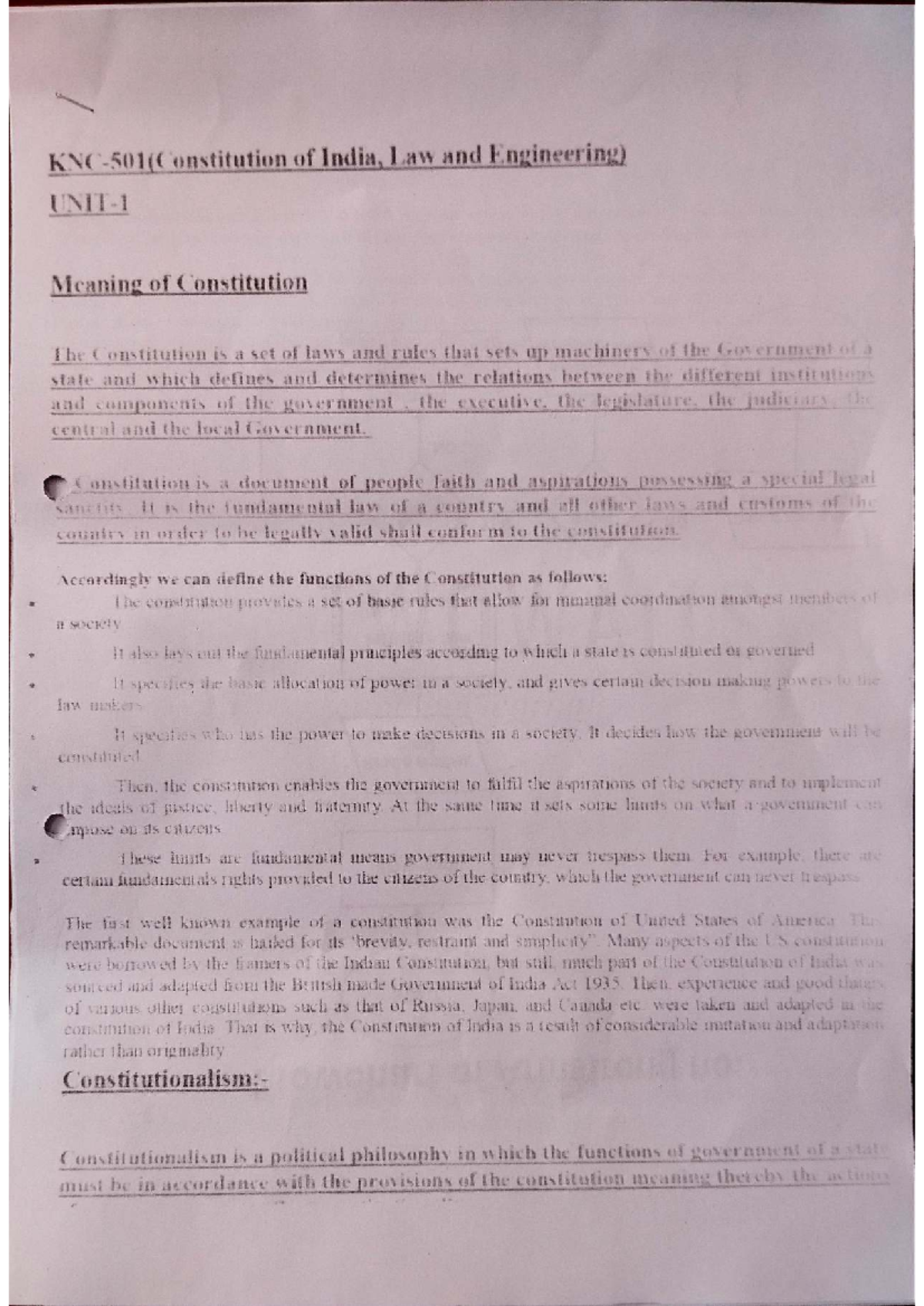 COI - Constitution of India: Overview and Historical Context - Studocu