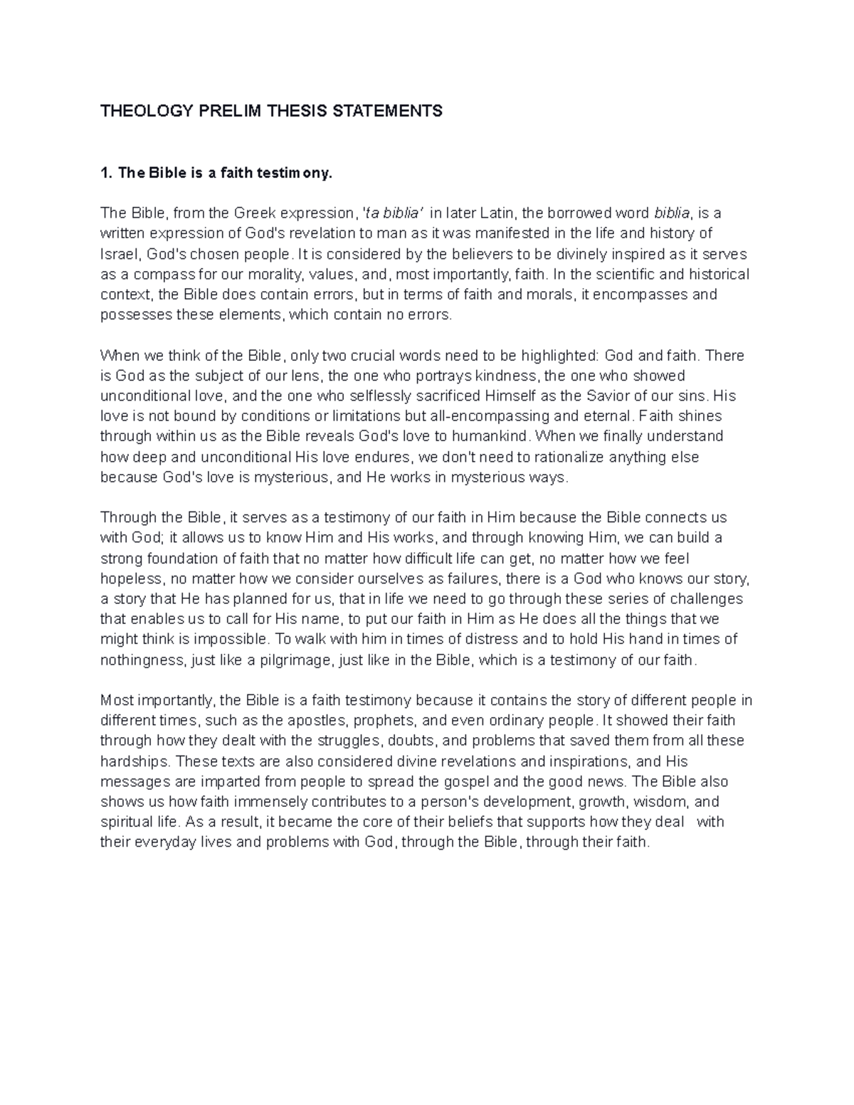 Theology 101: Examining Faith through Biblical Insights and Analysis ...