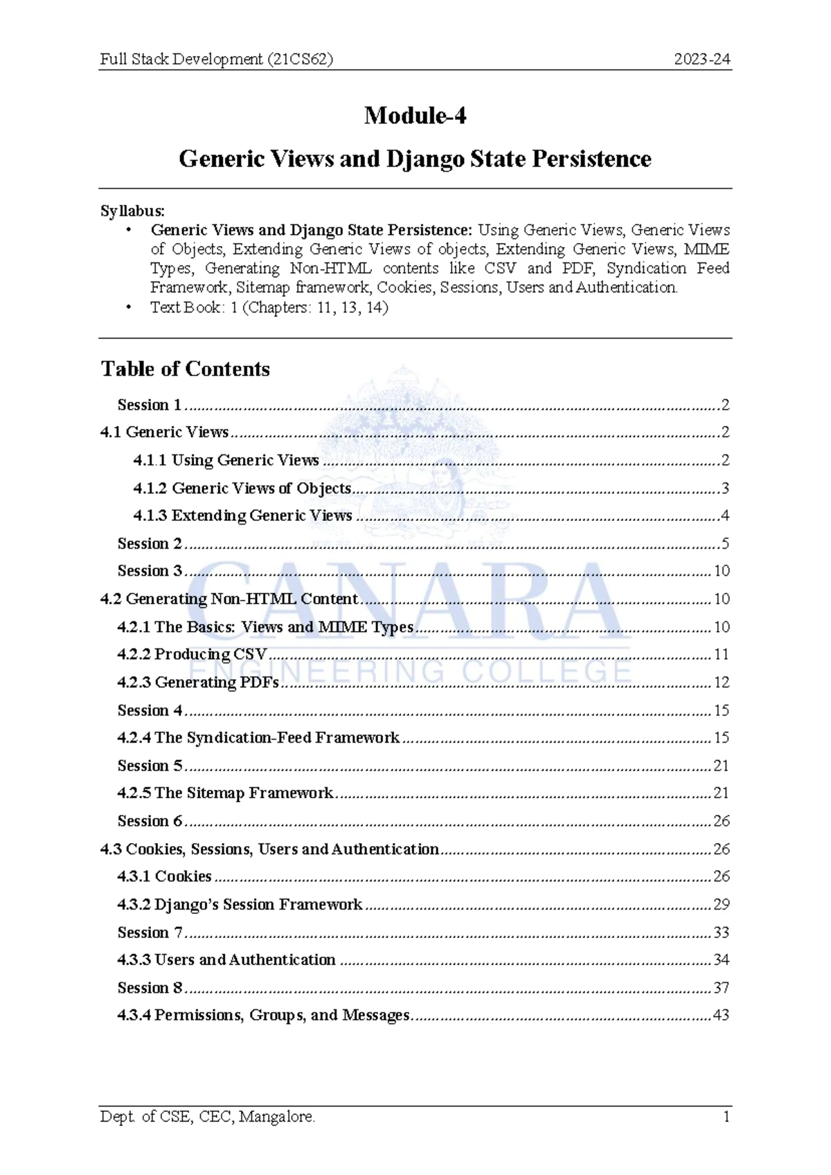 Model Question Paper - 21CS Full Stack Dev with Django (2022-23) - Studocu