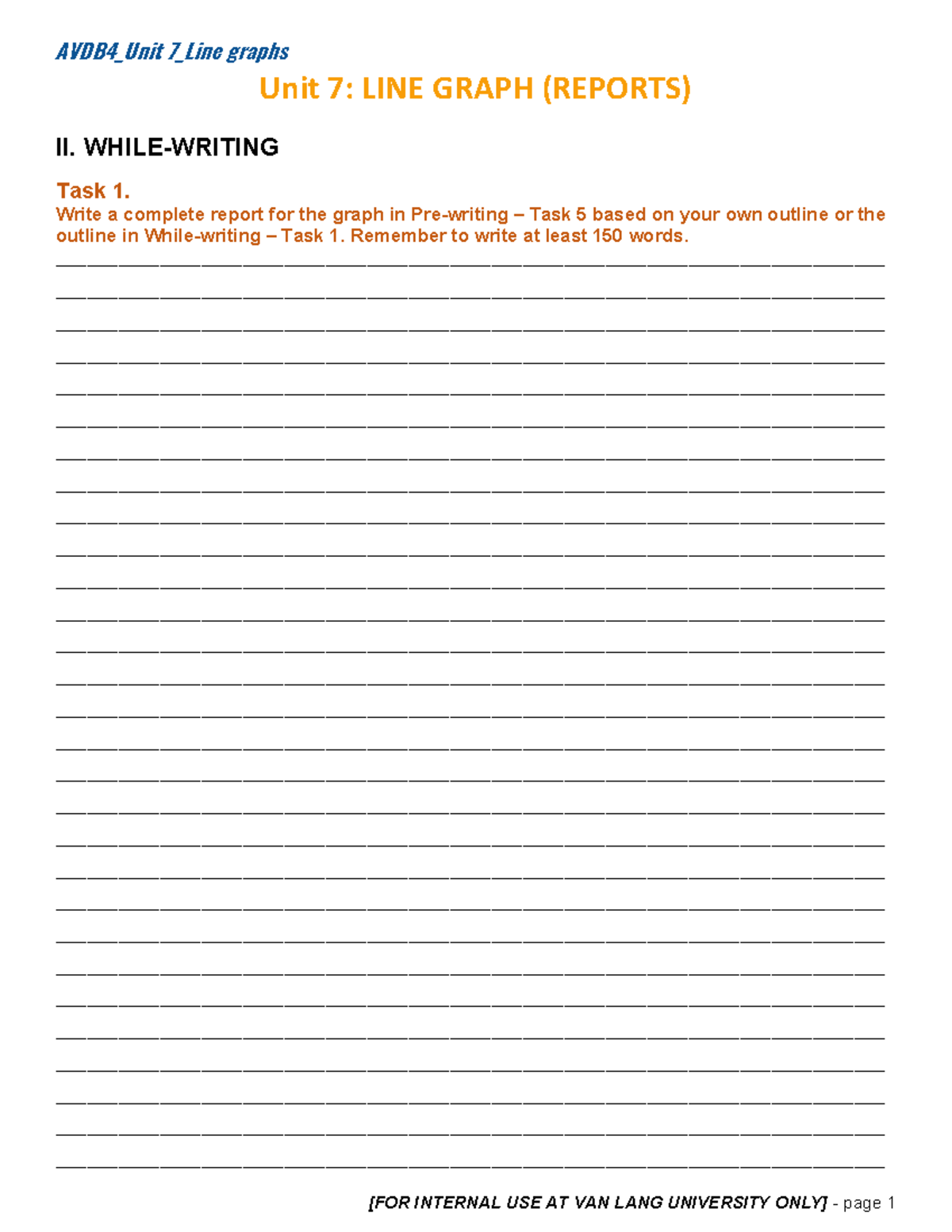 AVDB4 - U7. LINE Graph (FULL Report) - IN Class - AVDB4_Unit 7_Line ...