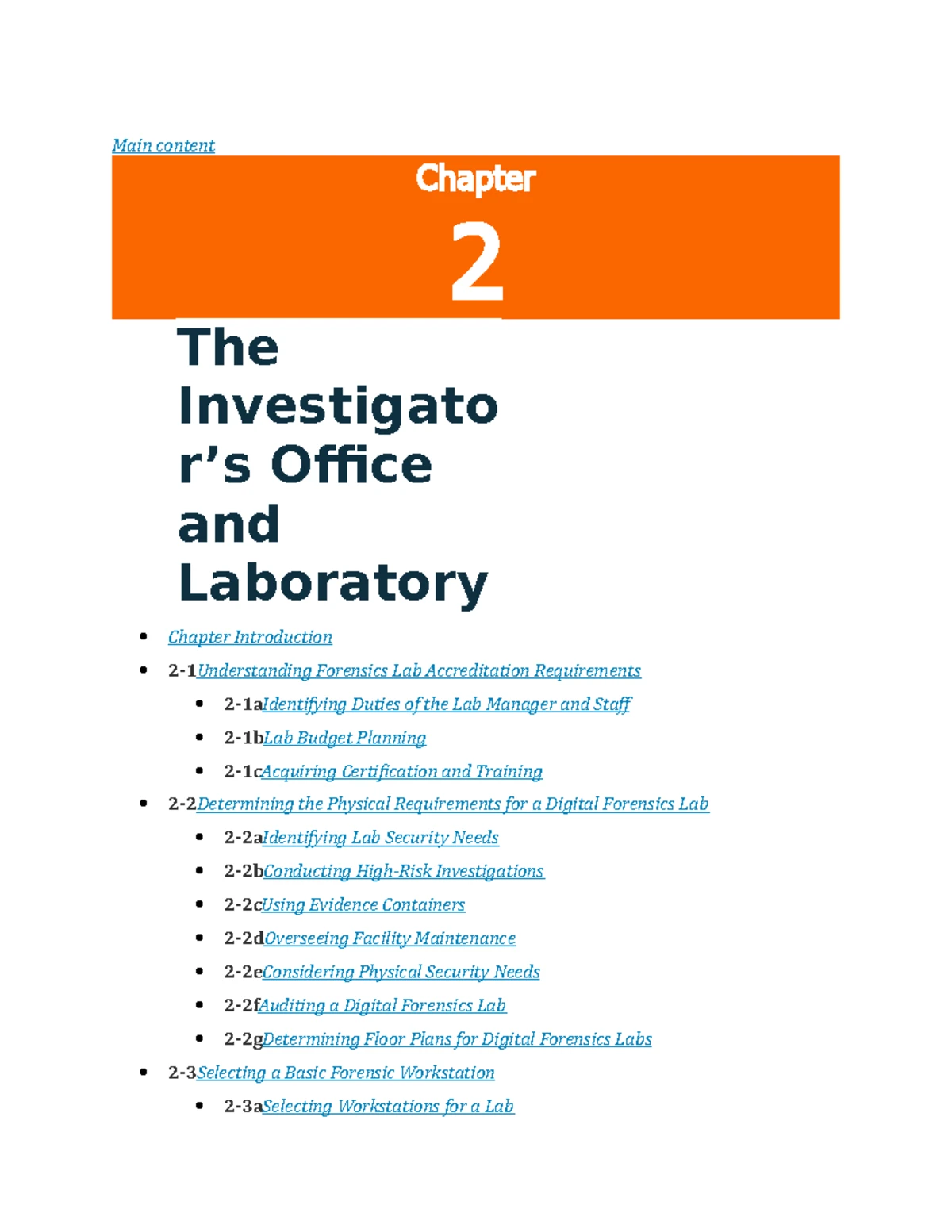 Chapter 3 - COMPUTER FORENSIC - Main content Chapter 3 Data Acquisition Chapter Introduction ...