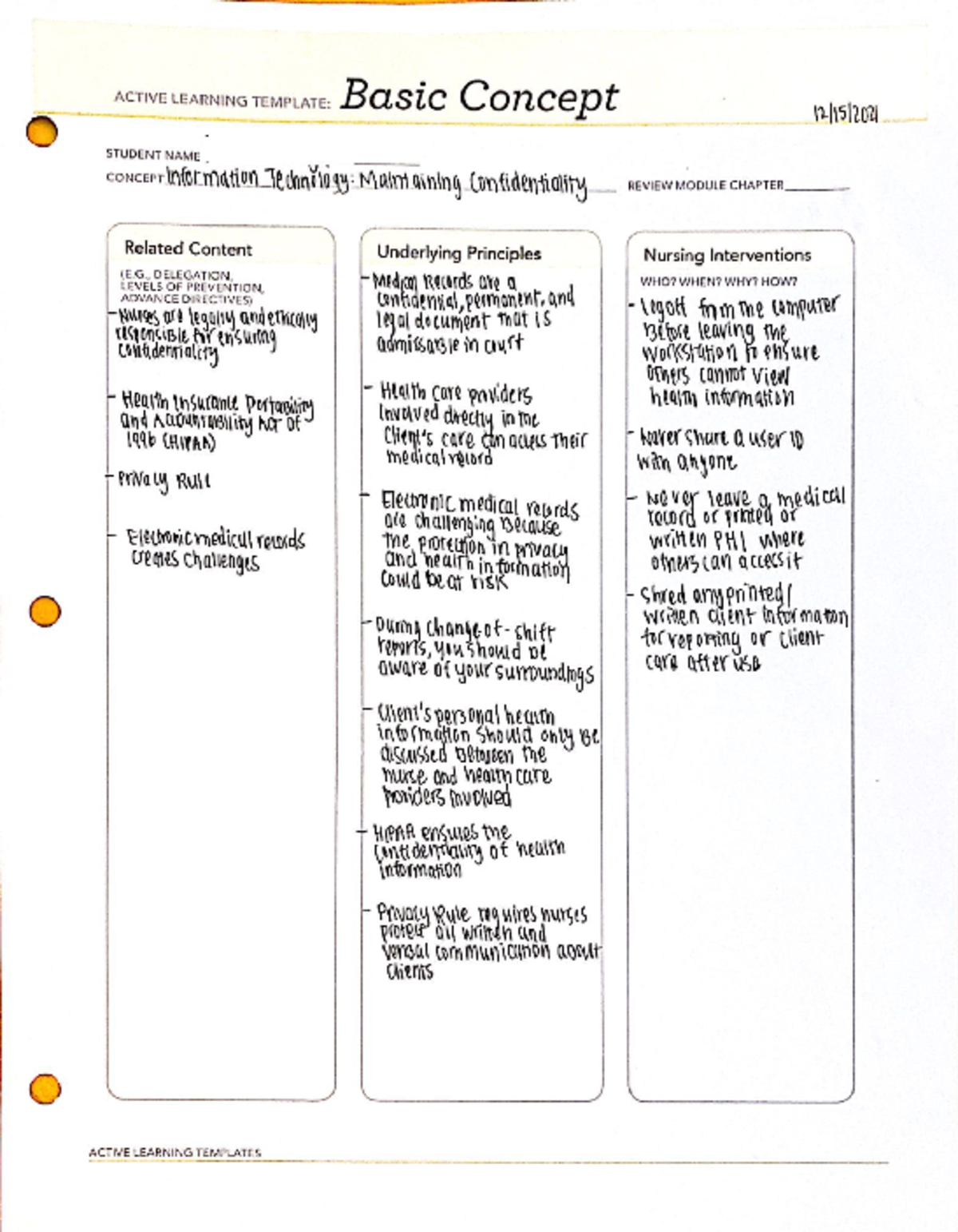 Maintaining Confidentiality in Medical Records: Key Concepts ...
