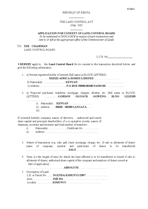 Bill of Costs Submissions sample - THE REPUBLIC OF KENYA IN THE HIGH ...