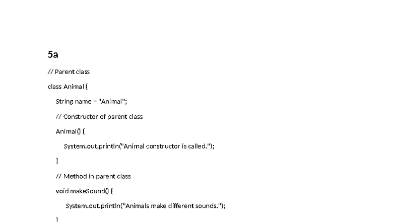 Java Lab Exercises: Understanding Inheritance, Interfaces, and Exceptions - Studocu