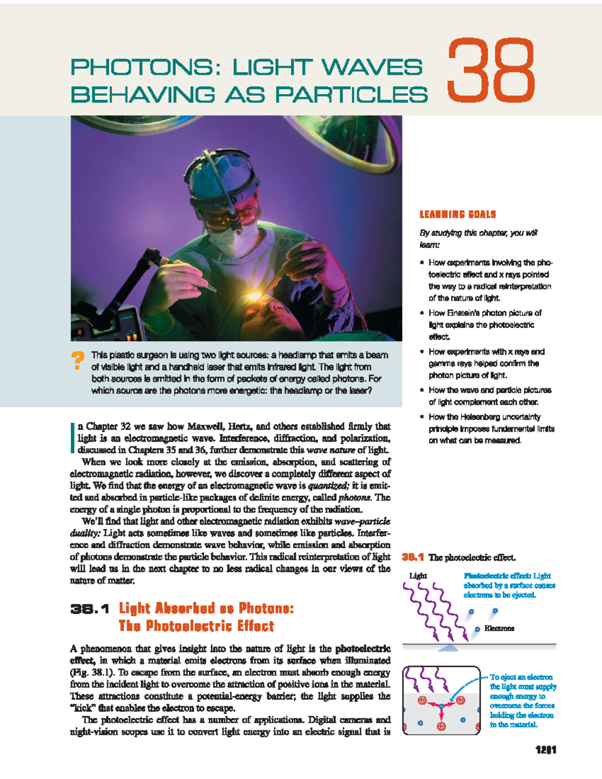Modern Physics Chapter 38: Photons and the Photoelectric Effect - Studocu