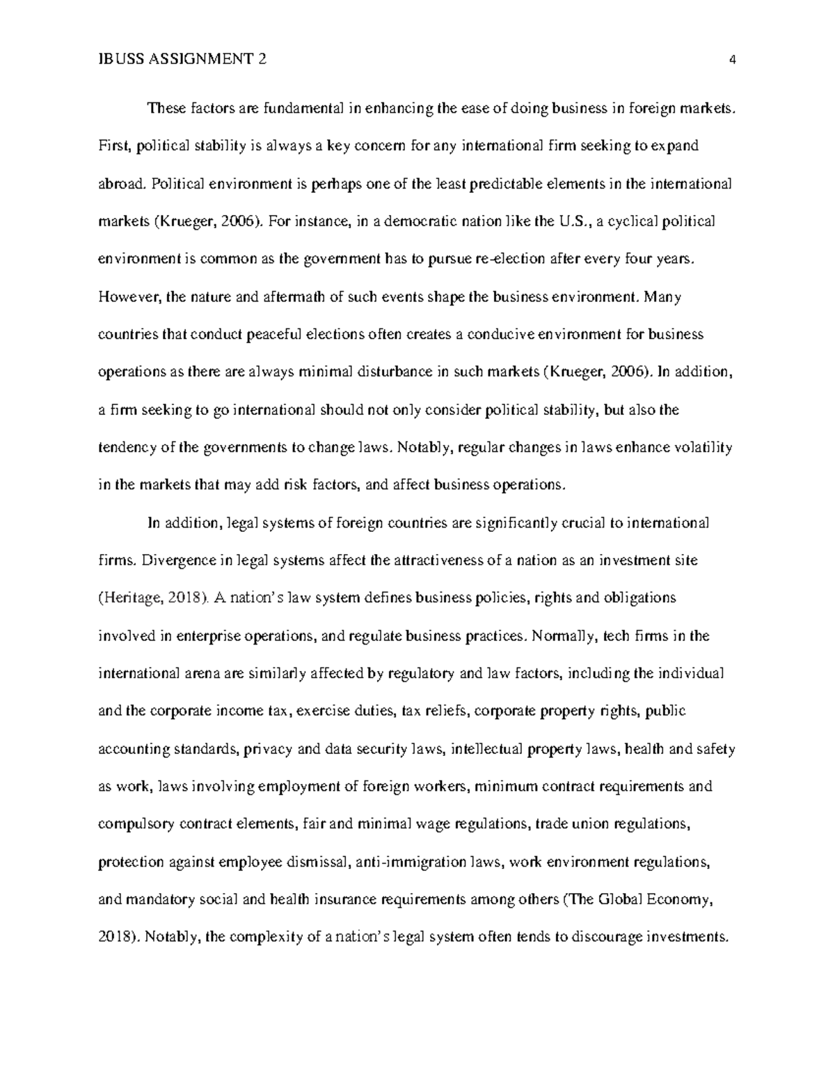 IBUSS ASSIGNMENT 2: Rapid Globalisation & Business Growth Factors - Studocu