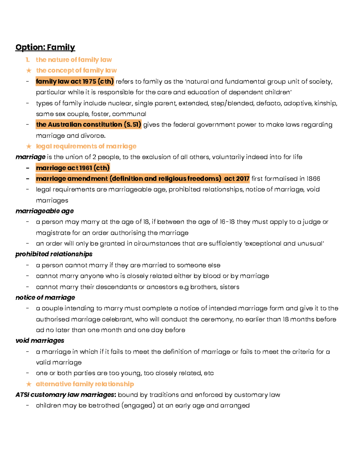Family Law Overview: Changes, Responsibilities & Amendments (LAW101 ...