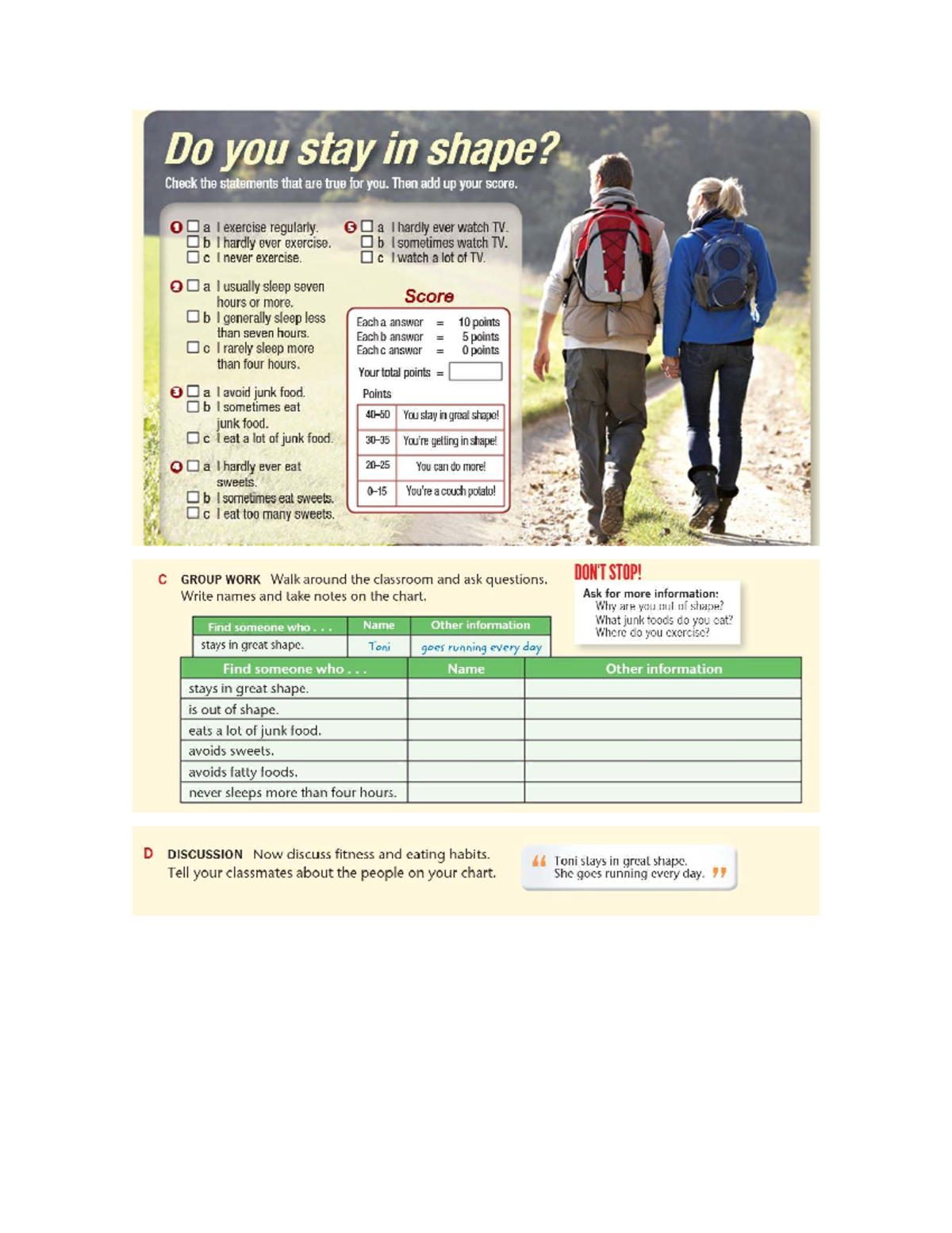 UNIT 6 - Lesson 4: Staying in Shape and Healthy Habits - Studocu