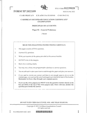 2023 Jan CSEC POA P2 - poa paper 2 2023 january - InnAcc 1 - Studocu