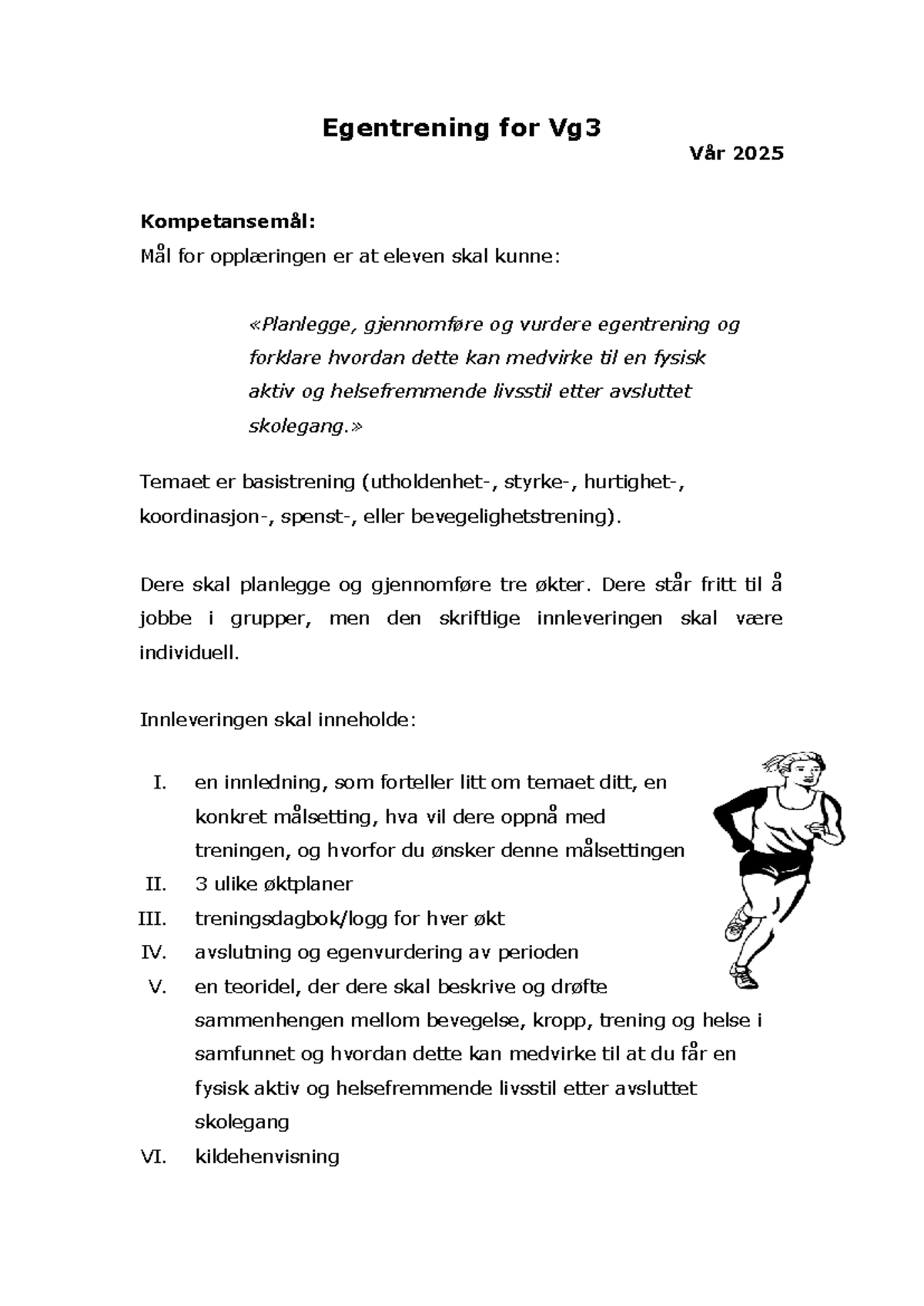 Egentrening Vg3 Vår 1 - Dette er den best gym eksamen oppgave ...