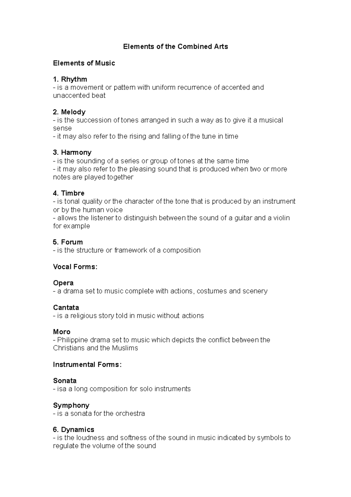 Art Appreciation Lecture Series: Elements of Combined Arts (Part 3 ...
