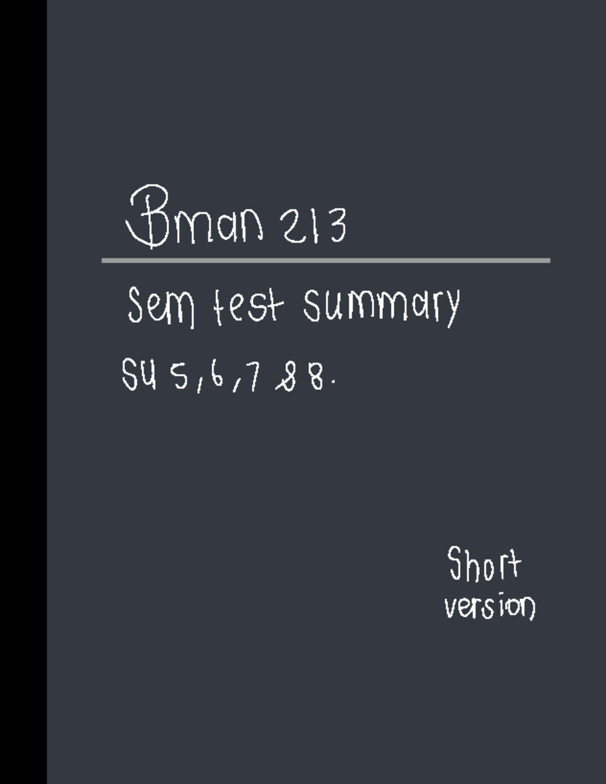 BMAN 213 Sem Test Summary: Inventory & Capacity Management Notes - Studocu