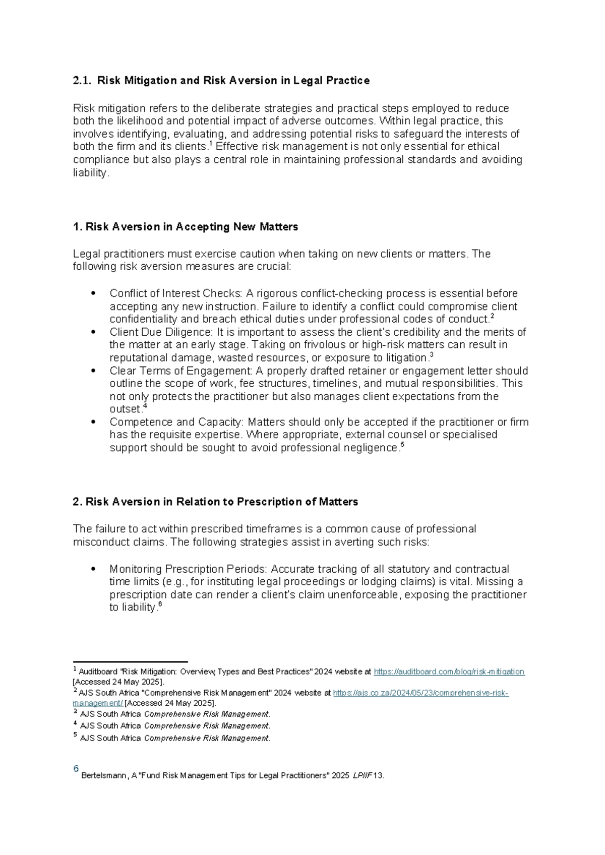 2.1 Xblaw - Risk Mitigation & Aversion Strategies in Legal Practice ...