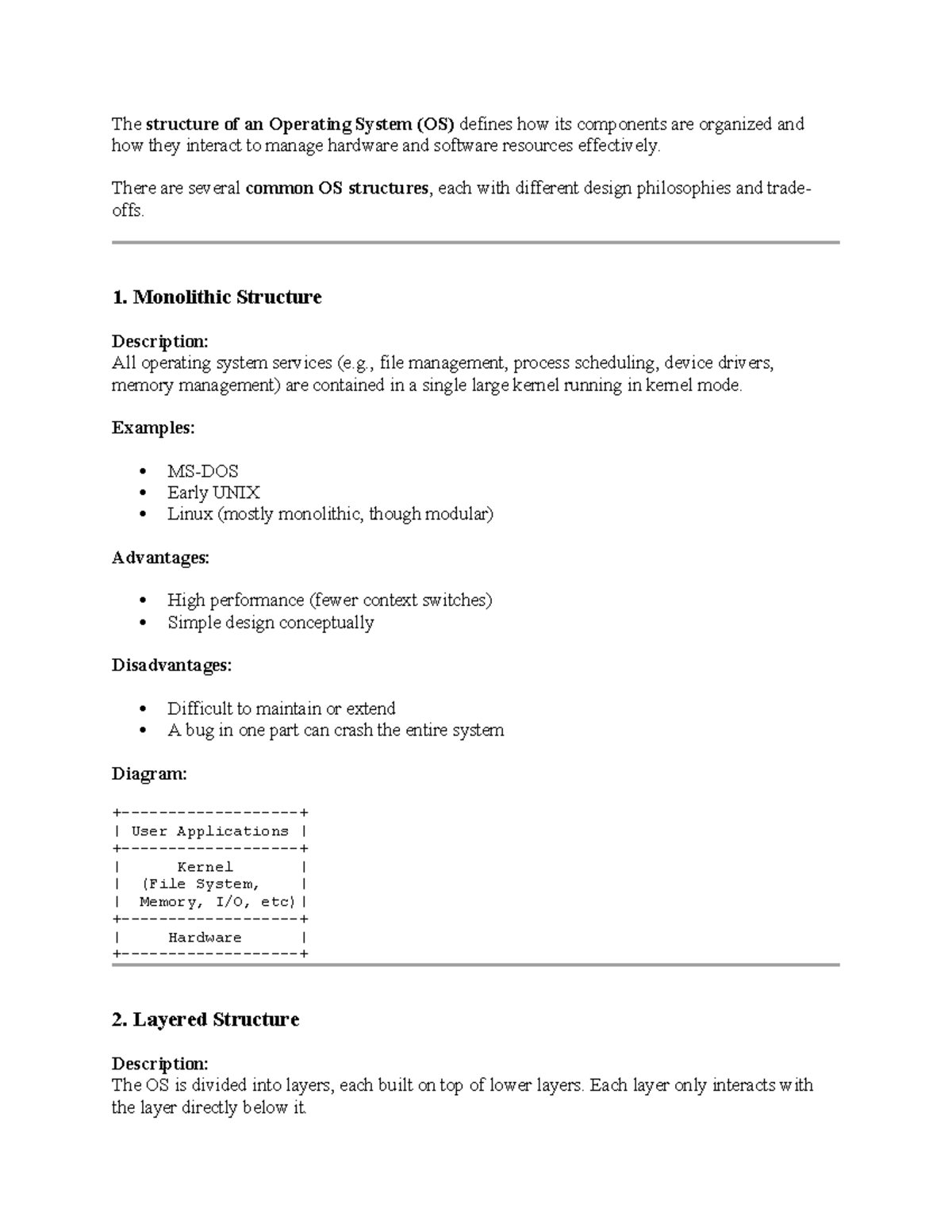 OS Structures: Monolithic, Layered, Microkernel, & Virtual Machine ...
