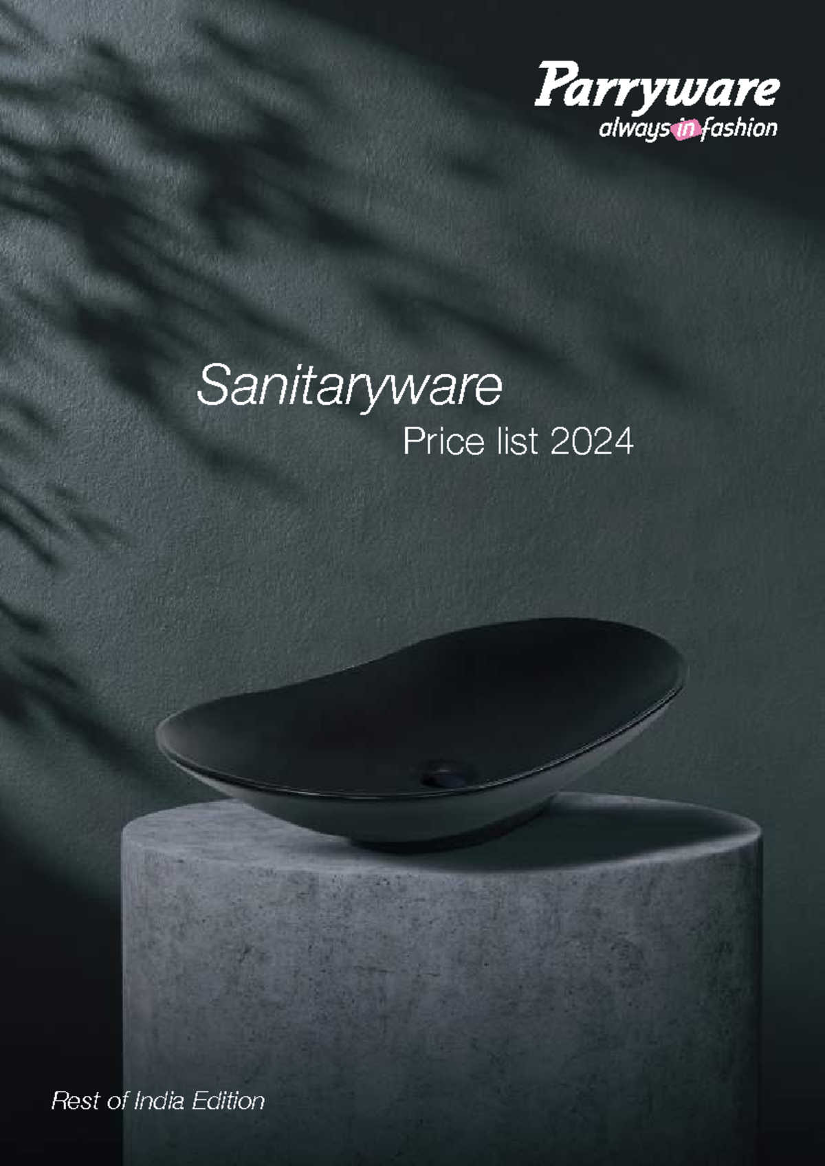 Parryware Sanitaryware Price List 2024 - Rest of India Edition - Studocu