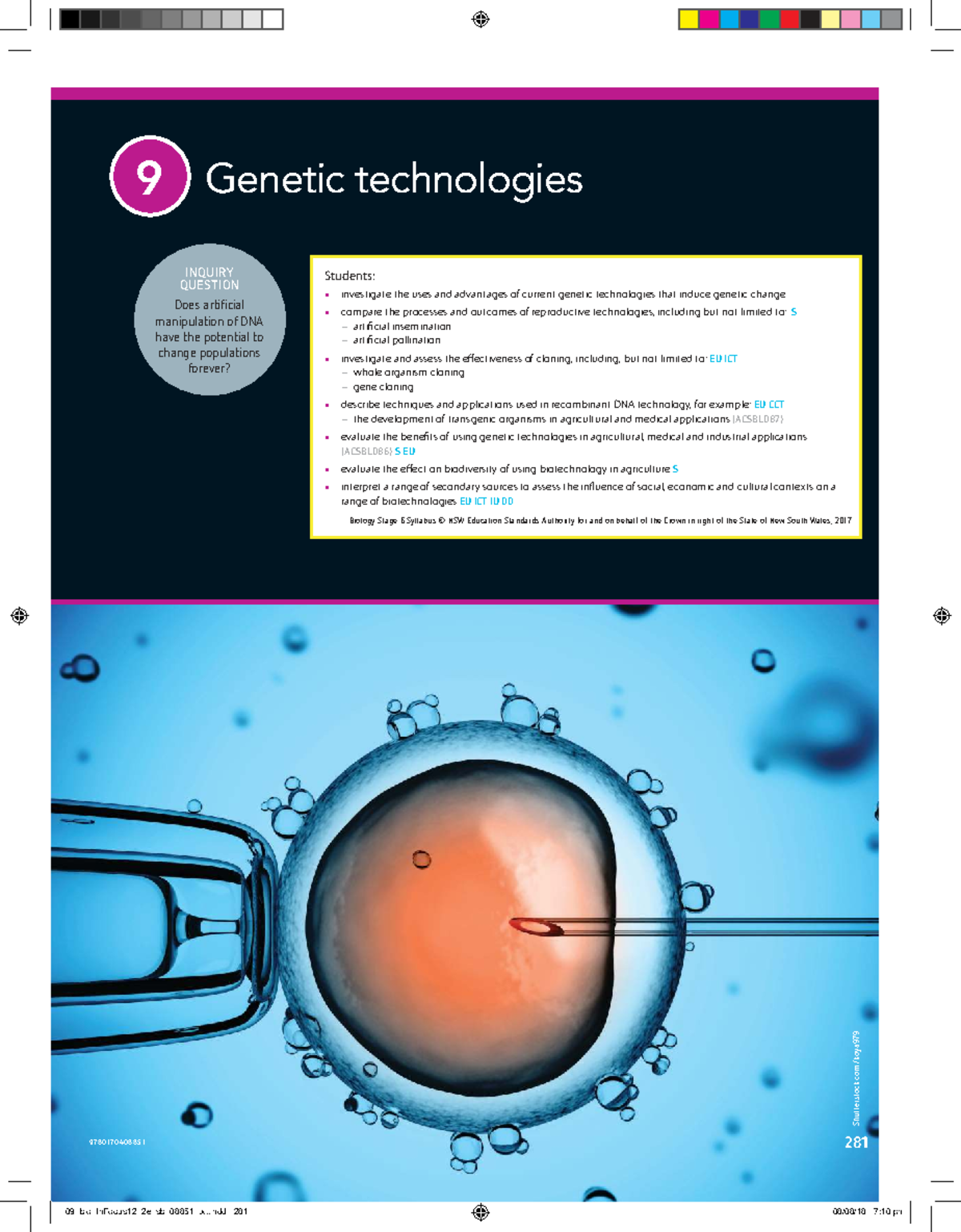 Genetic Technologies: Impacts and Applications (Biology Stage 6) - Studocu