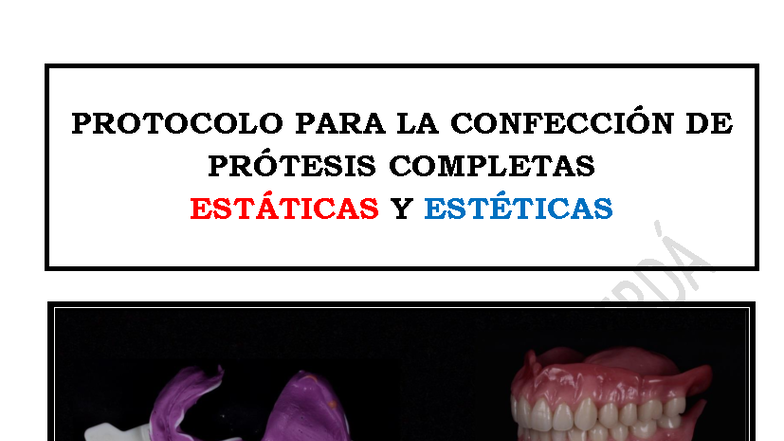 Protocolo para la Confección de Prótesis Completas Estéticas y ...