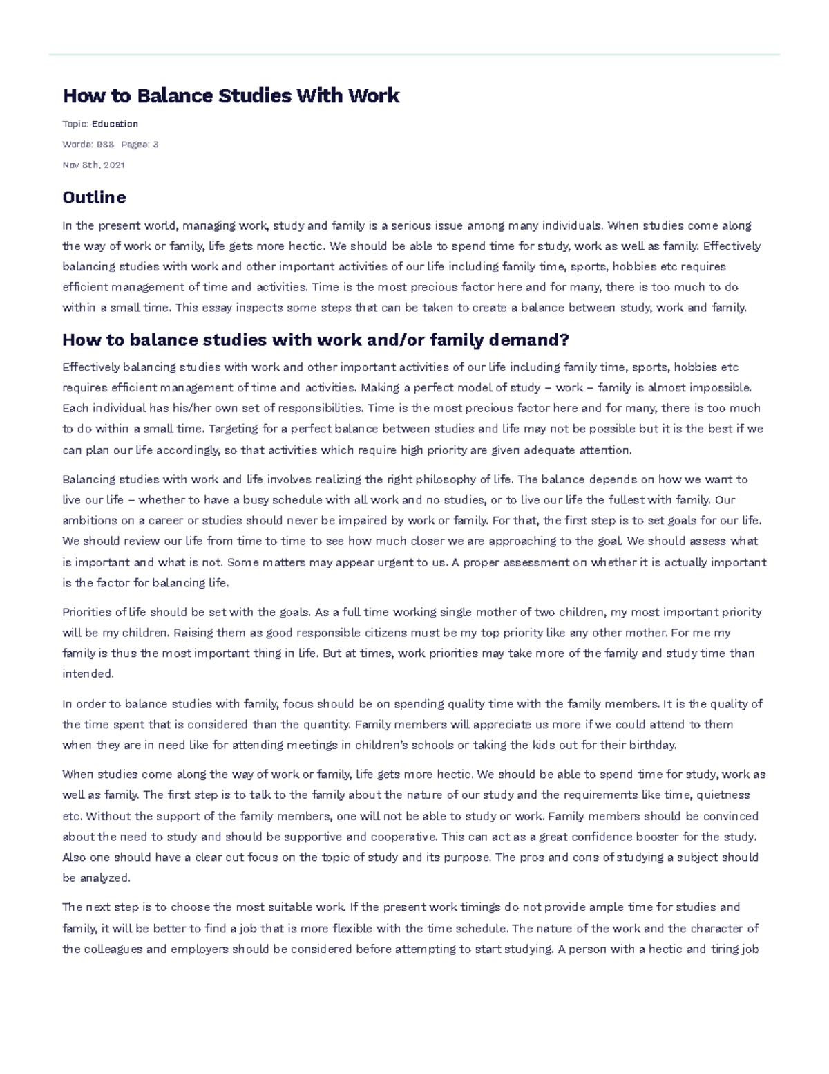 Balancing Studies, Work & Family: Essential Strategies for Success ...