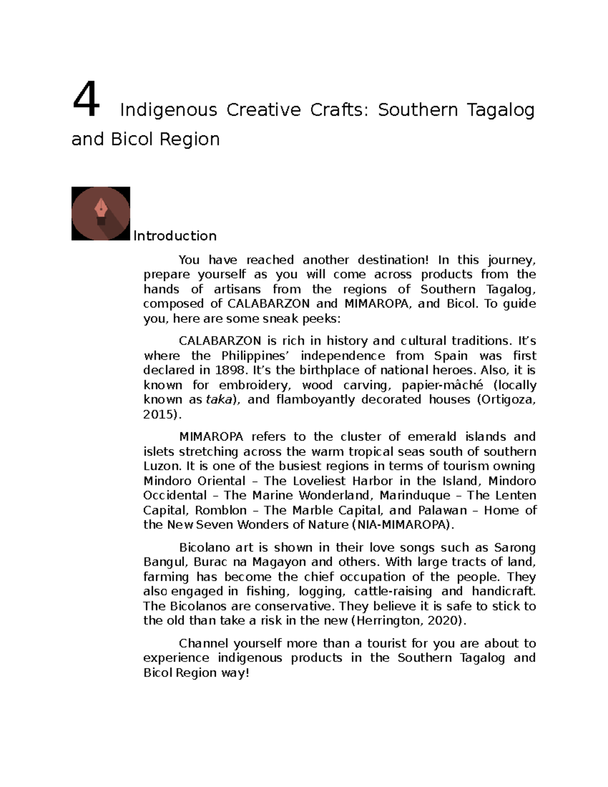 Indigenous Crafts of Southern Tagalog & Bicol Region: A Study Guide ...