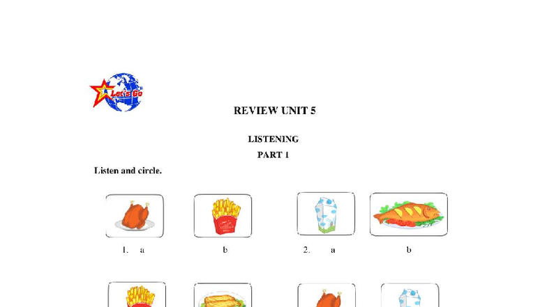 U5 Listening & Reading Review: Unit 5 Activities - Studocu