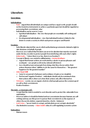 A Level Politics- Core Political Ideas- Key Thinkers - Conservative Key ...