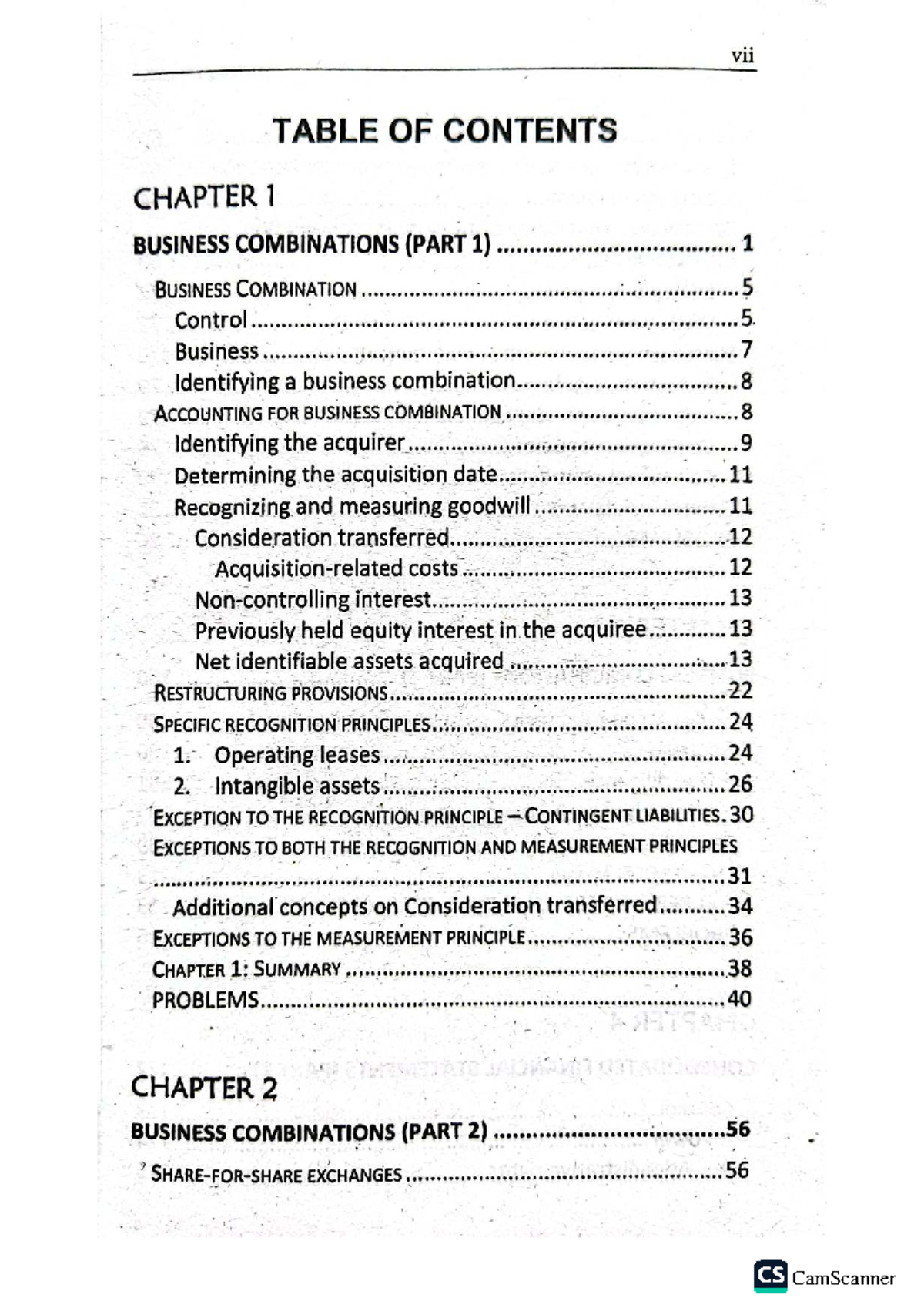 CS Business Combinations: Comprehensive Overview and Key Concepts - Studocu