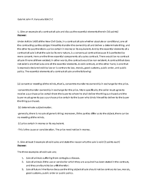 BSA B Commodatum: Understanding the Contract of Commodatum - Studocu