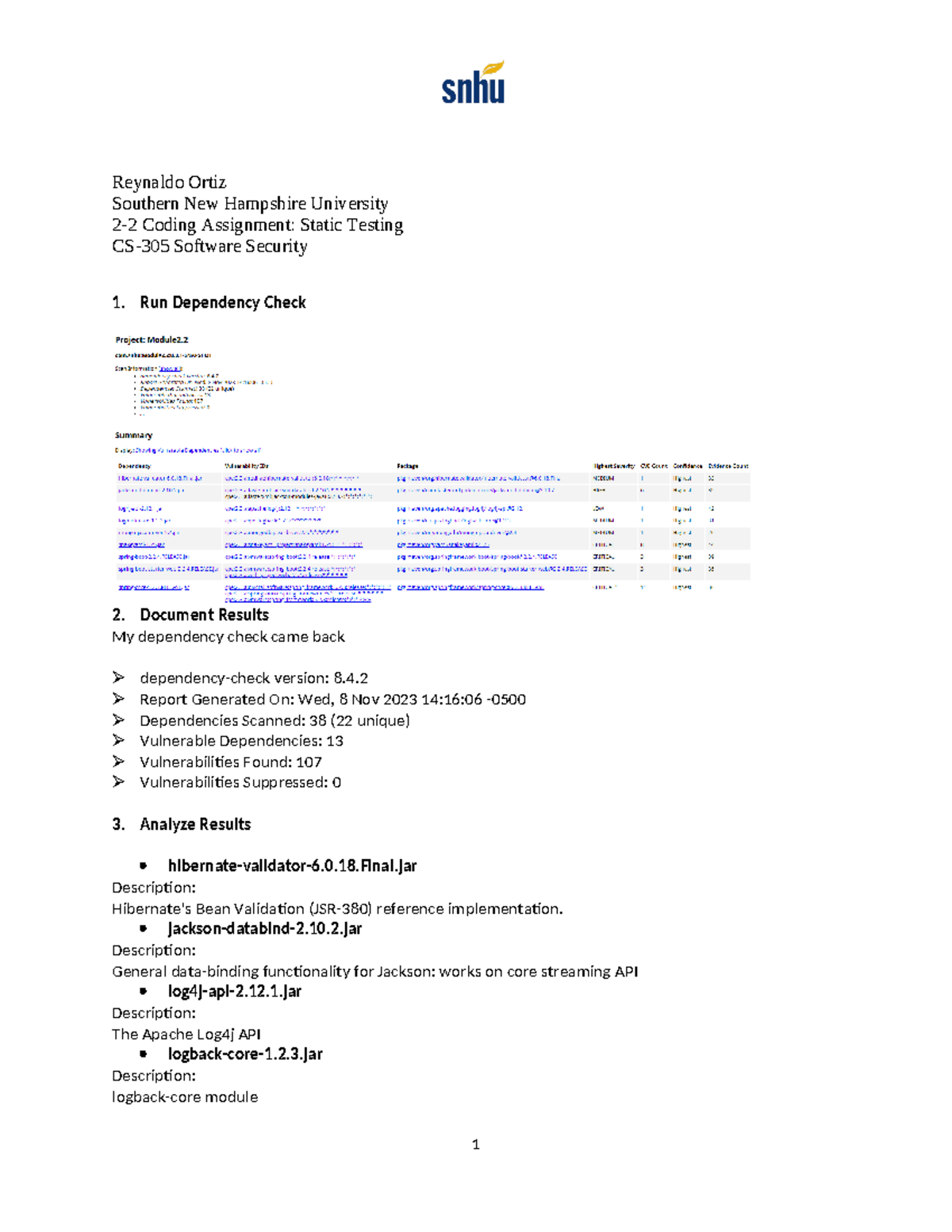 Cs 305 Module Two Coding Assignment Reynaldo Ortiz Southern New