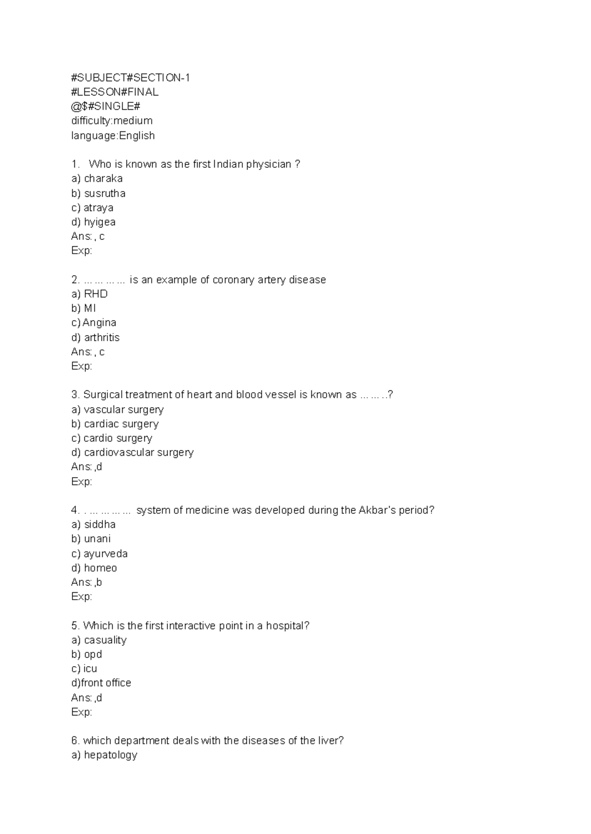 Hospital Administration Course Notes: Module 1, Section 1 Review - Studocu