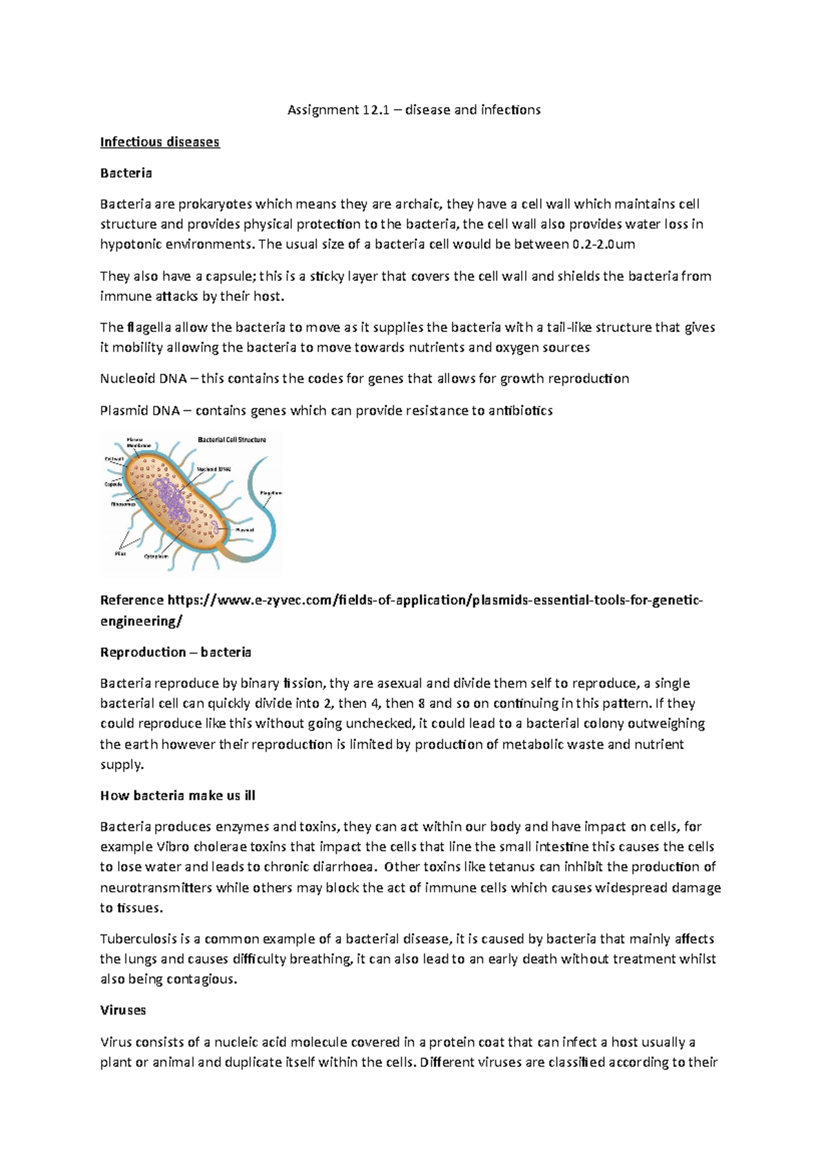 Assignment 12.1: Understanding Infections and Diseases - Studocu