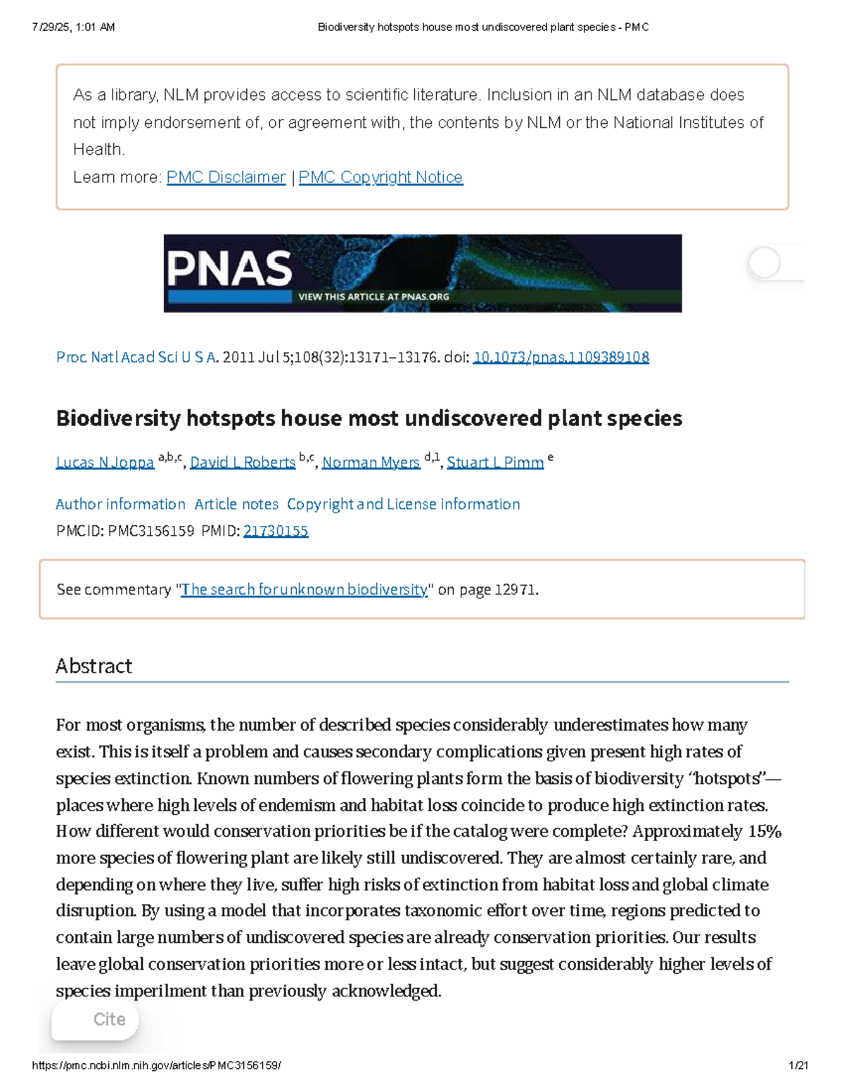 Biodiversity Hotspots: Discovering Missing Plant Species Patterns (1:01 ...