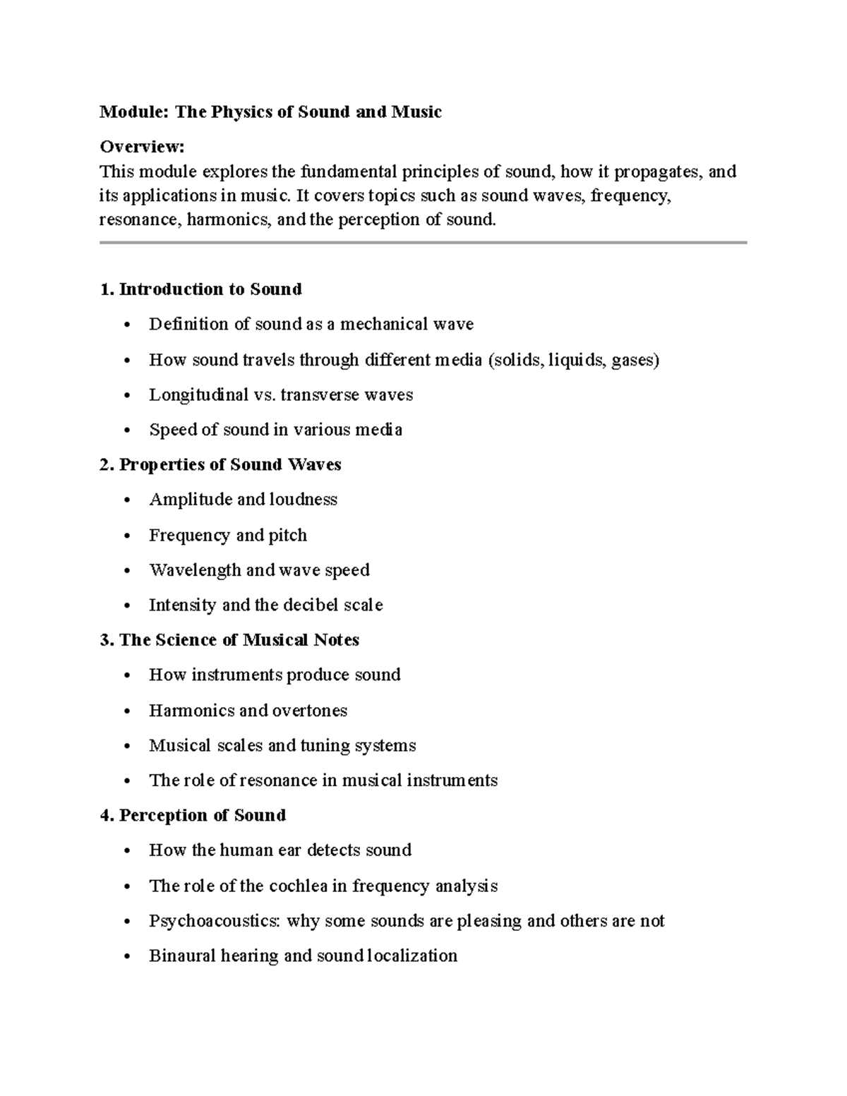 Physics of Sound - None - Module: The Physics of Sound and Music ...