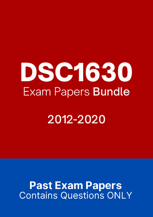 DSC1630 2023 TL SOL02 2 E - DSC1630/SOL02/2/ Solution Assignment 02 ...