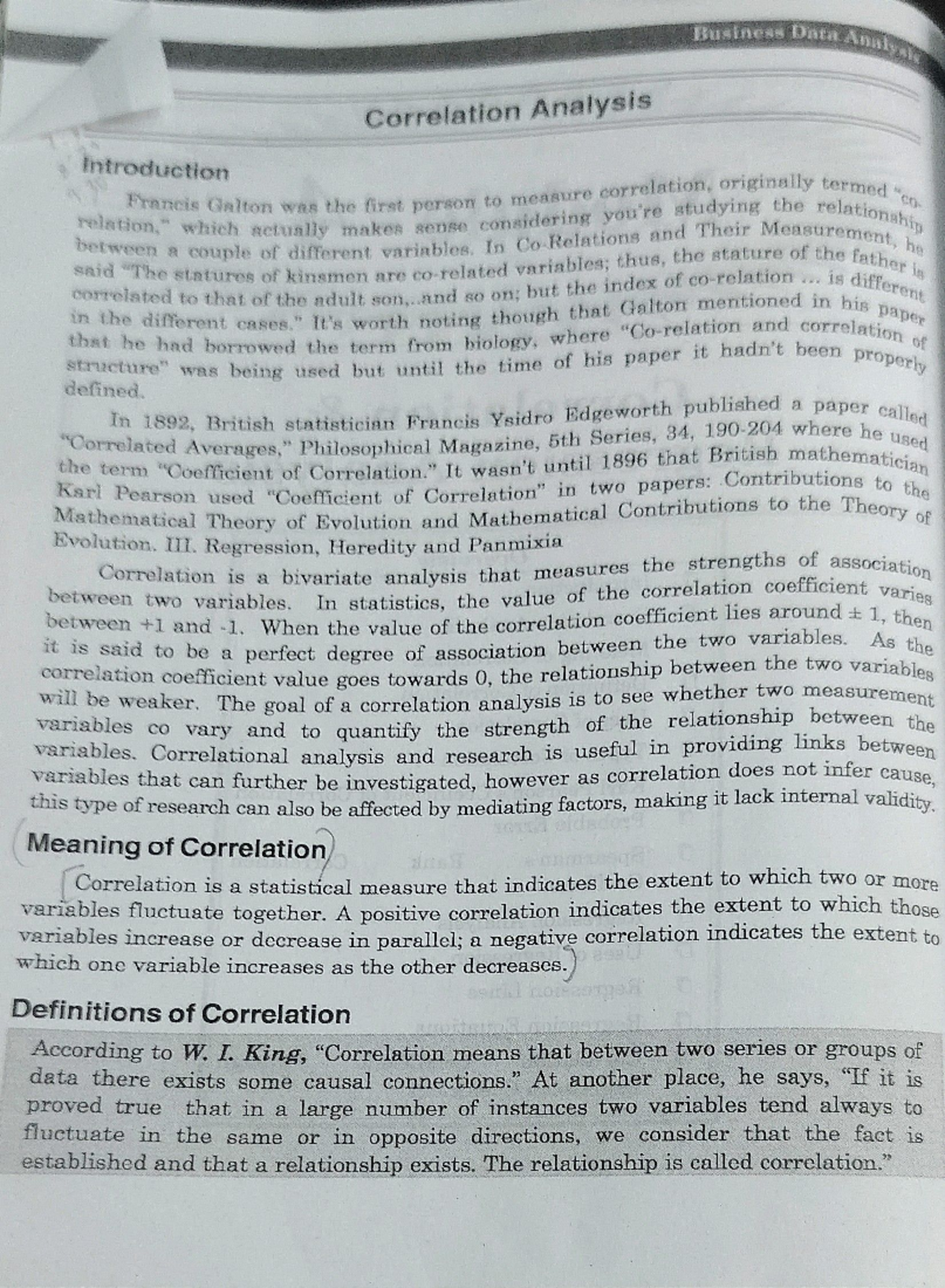 Business Data Analysis (BDA) - Correlation and Regression Insights ...