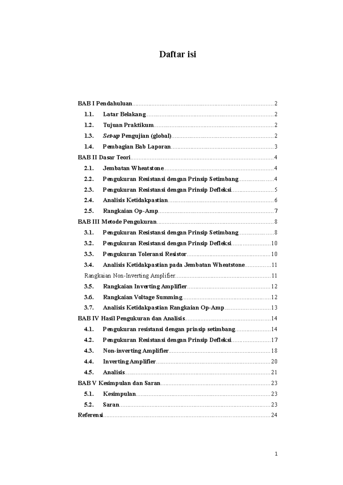 Modul BE - Daftar isi BAB I - Studocu